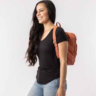 Sustainable Canvas Mini Backpack for Everyday Use – Terra Thread